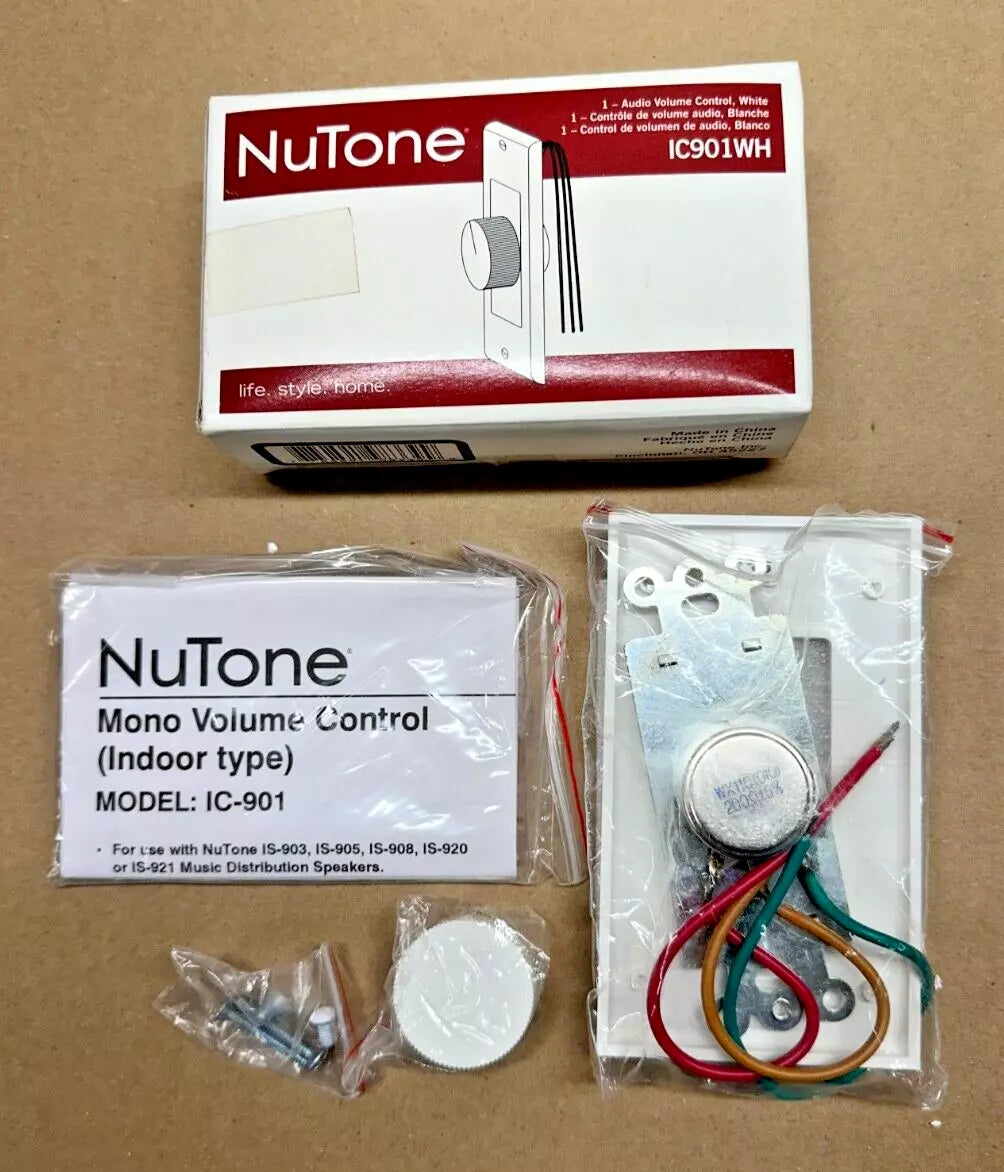 NuTone IC901WH Volume Control – Steve's Intercom Shop