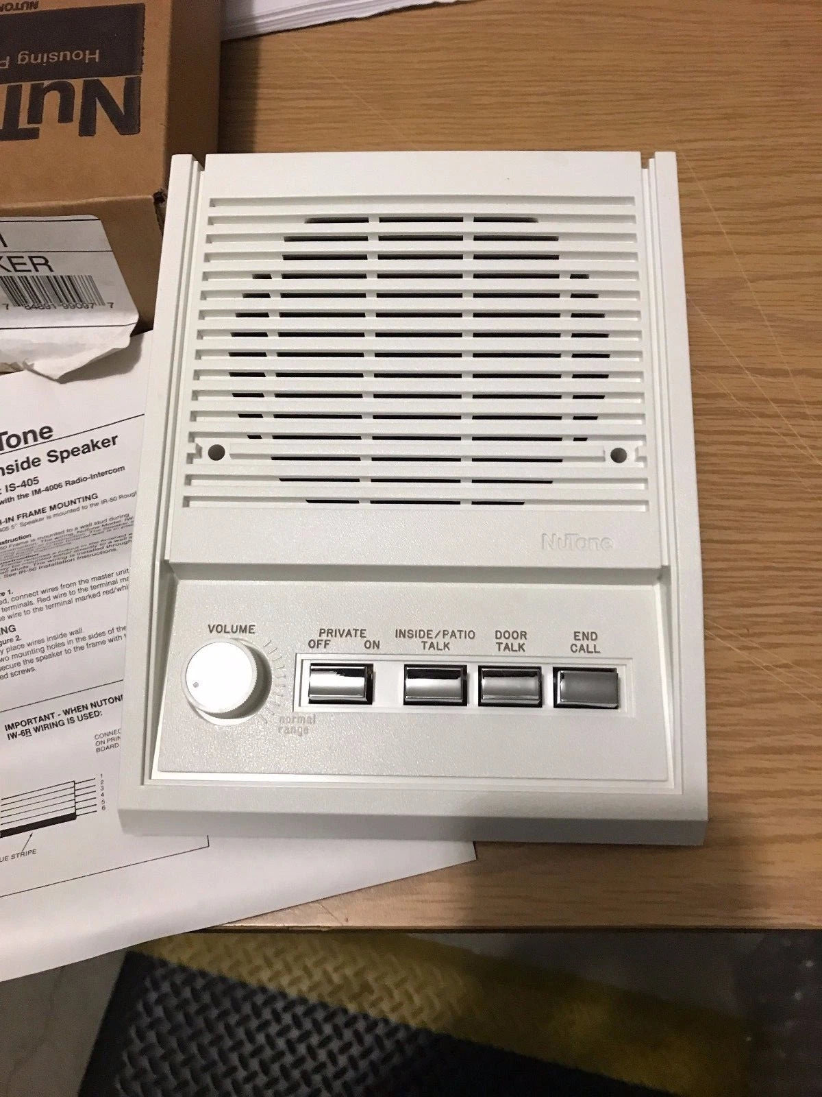 NuTone IS-405 Indoor Speaker – Steve's Intercom Shop