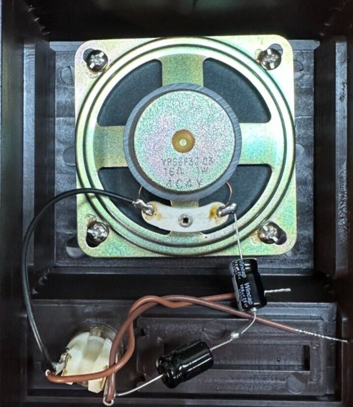 Replacement Speaker with Capacitors for IS-68 – Steve's Intercom Shop